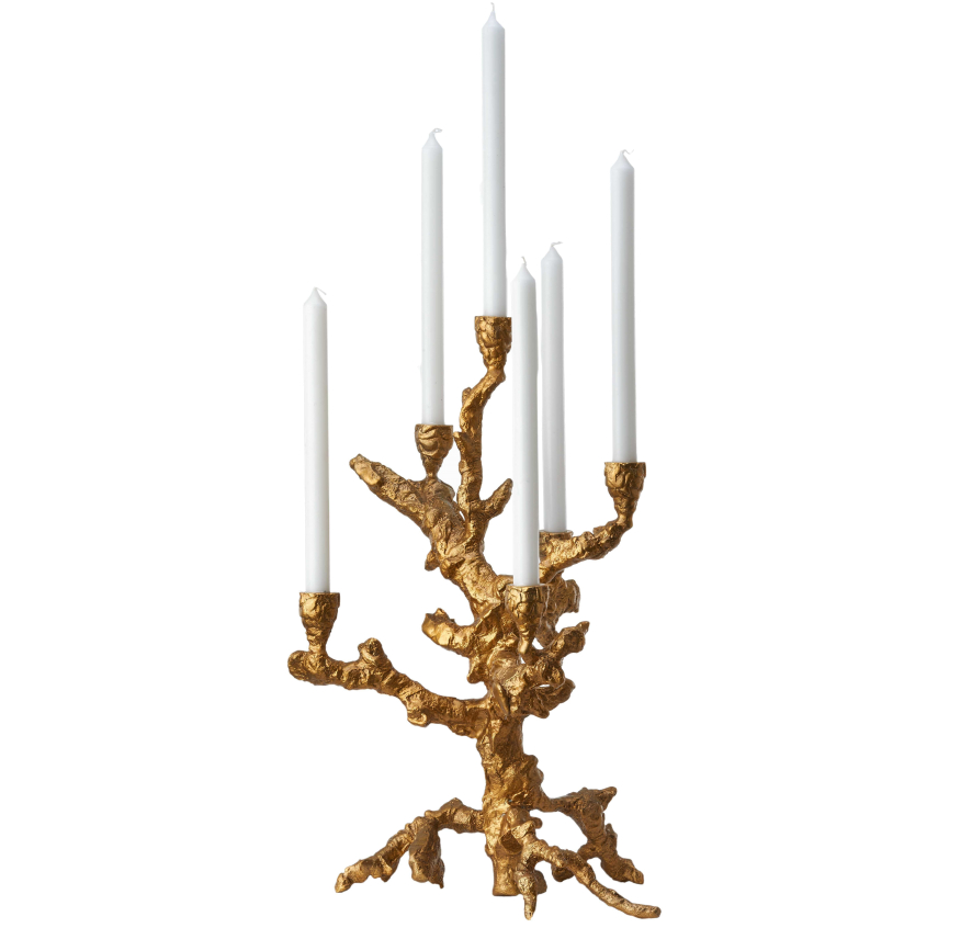 Apple Tree kandelaar L - Gold van Pols Potten - SPYK71